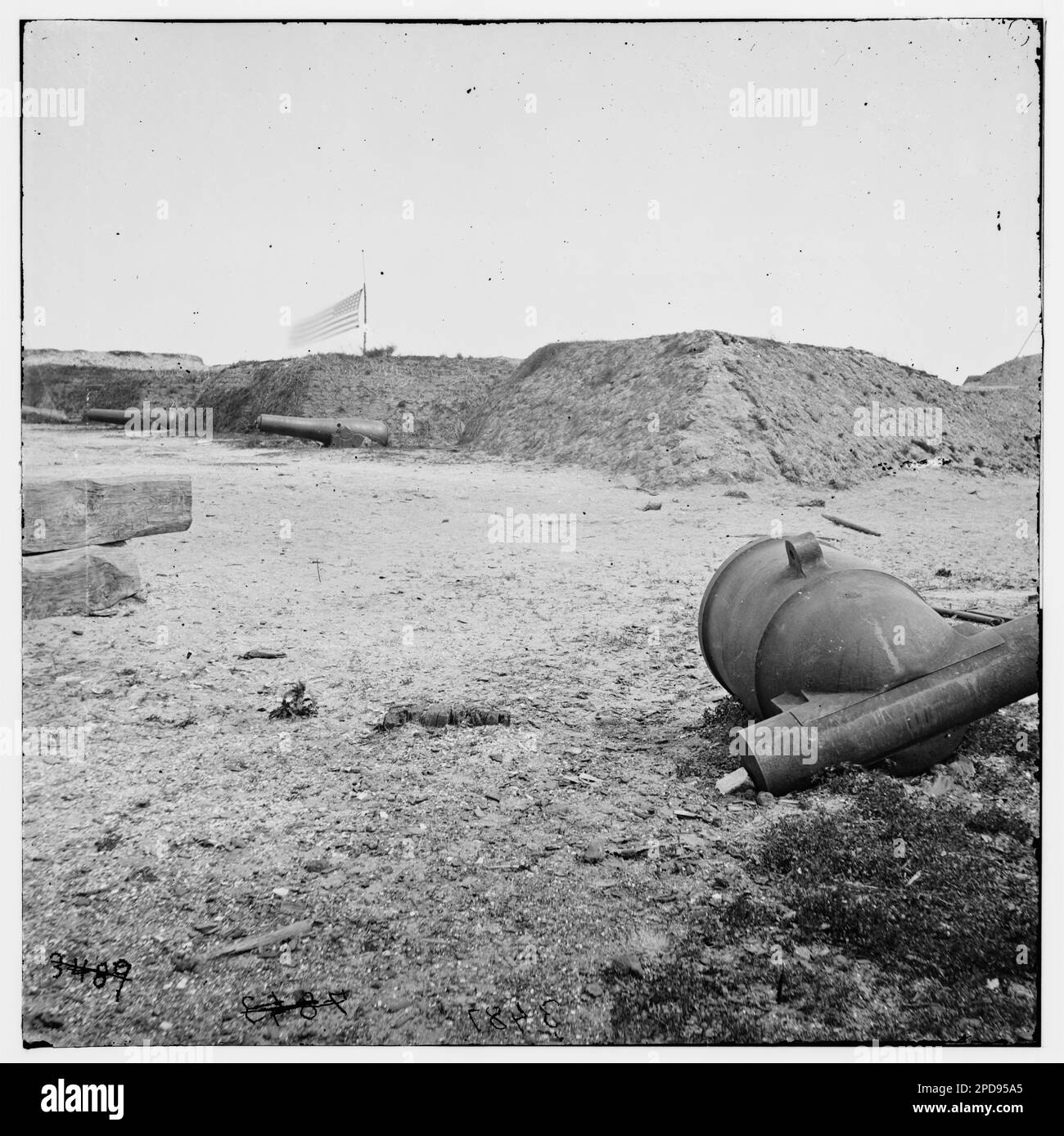 Charleston, South Carolina (vicinity). Interior view of Fort Johnson ...