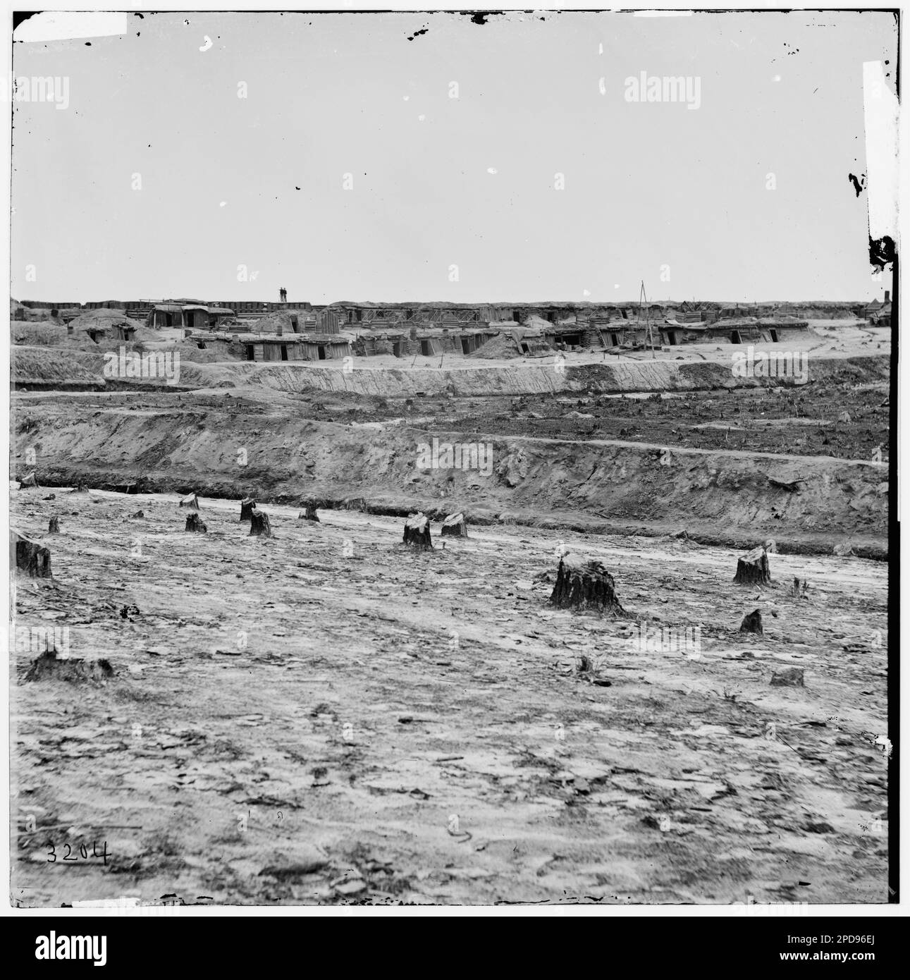 Petersburg, Virginia (vicinity). Fortifications and dugouts. Civil war ...