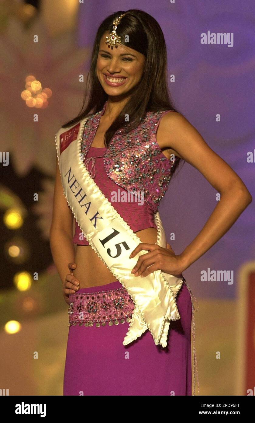 Miss India Universe 2006 Neha Kapoor performs before she was crowned in ...
