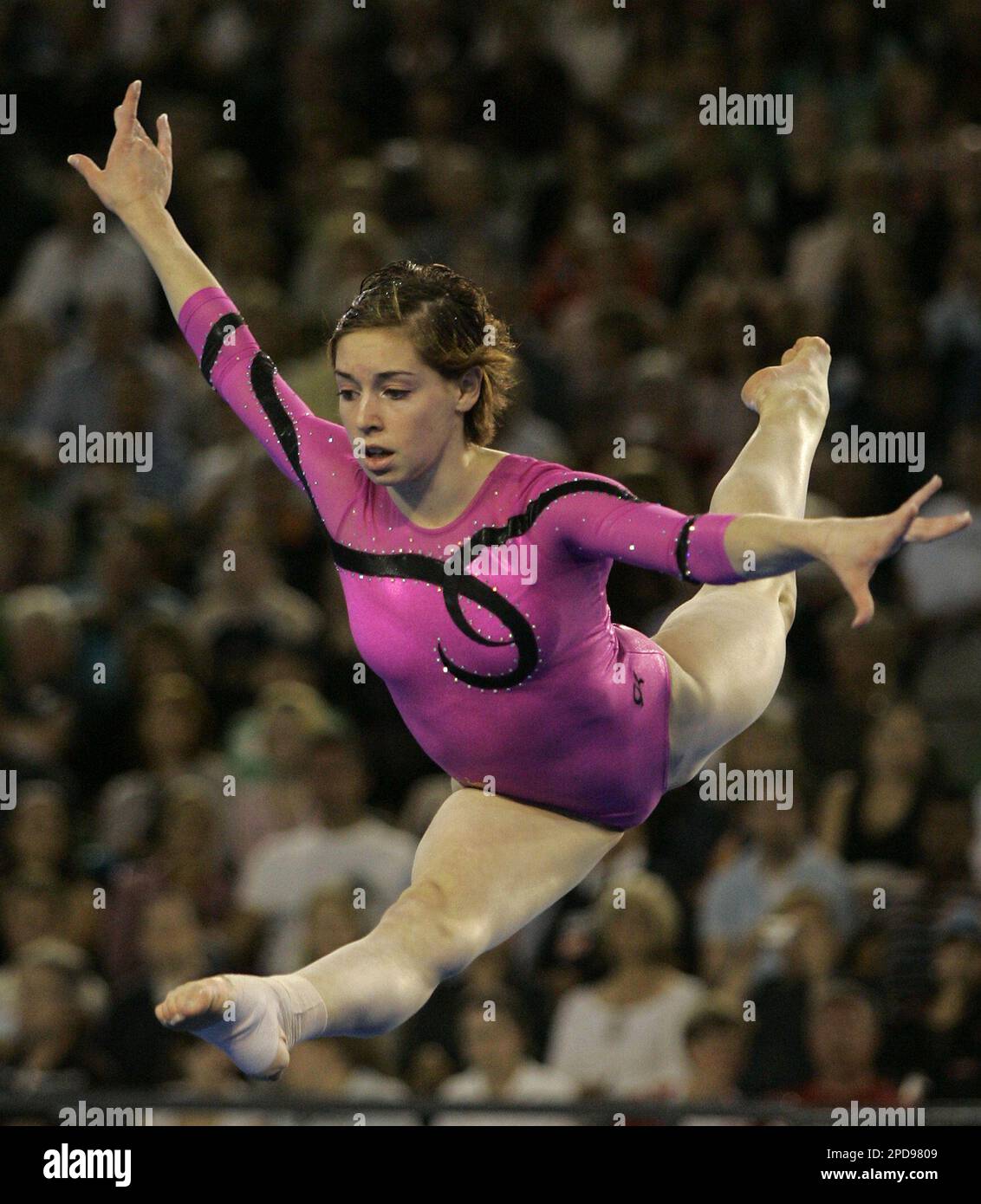 Australia's Chloe Sims performs her routine on the floor exercise on ...