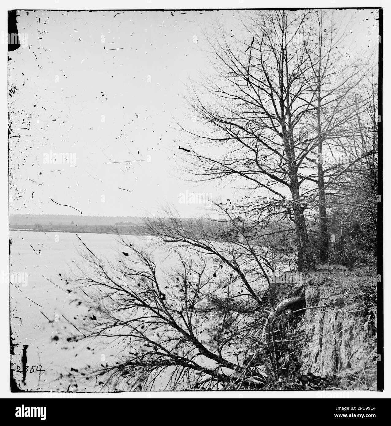 Dutch Gap, Virginia (vicinity). View on James River. Civil war ...