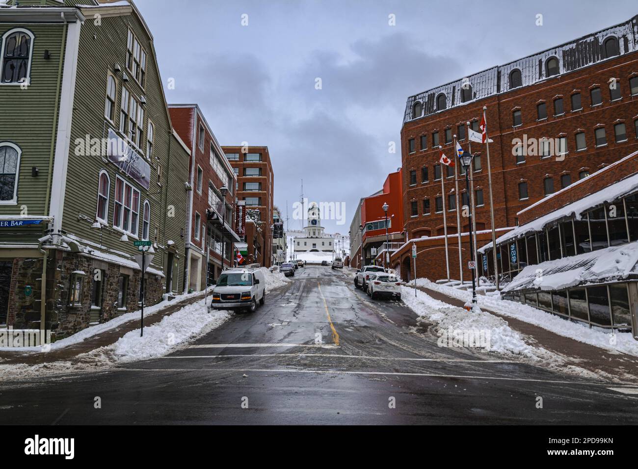 Halifax Town Clock located at the bottom of citadel hill on the top of ...