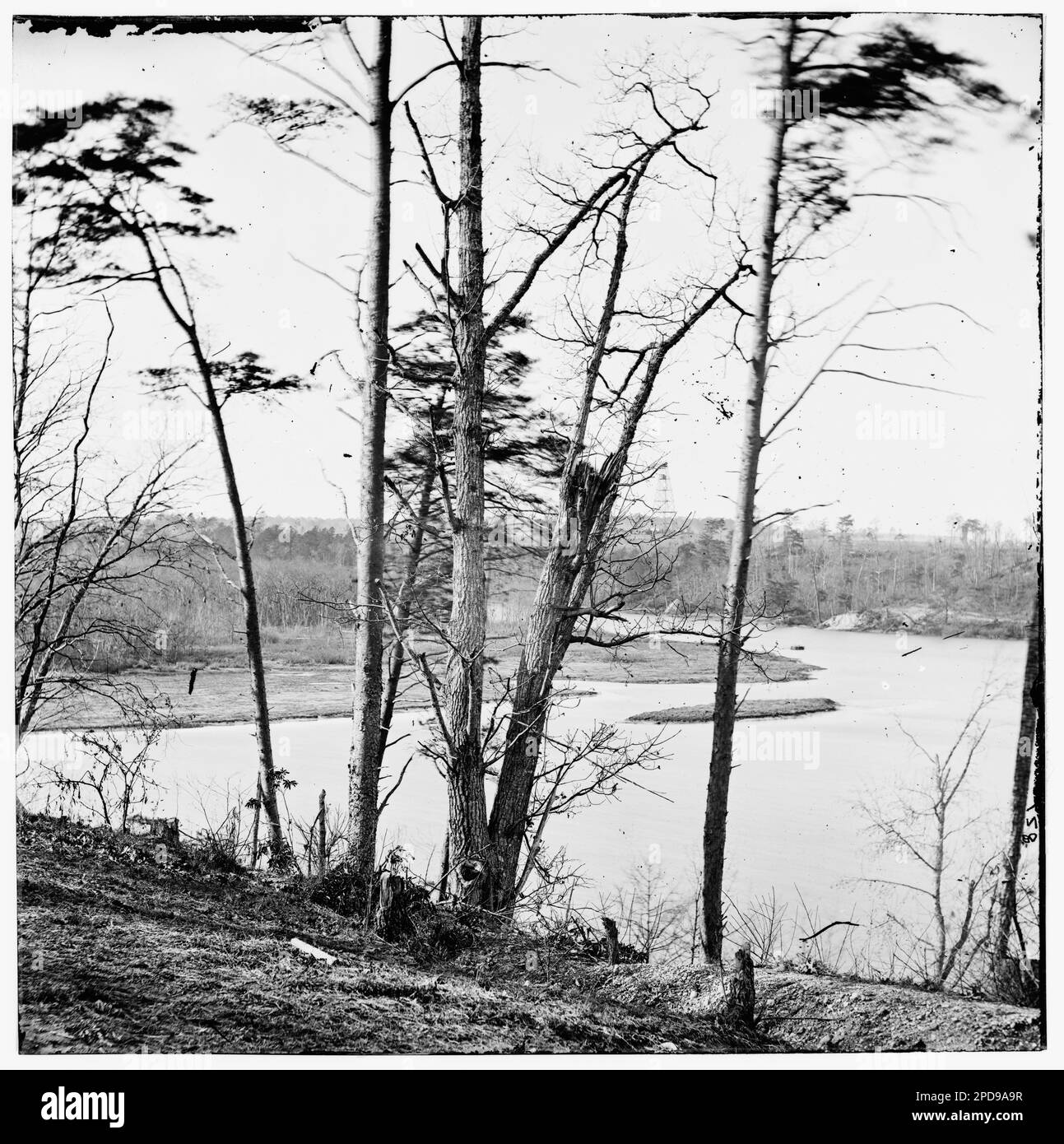 Point of Rocks, Virginia. View of Appomattox River. (Butler's signal ...