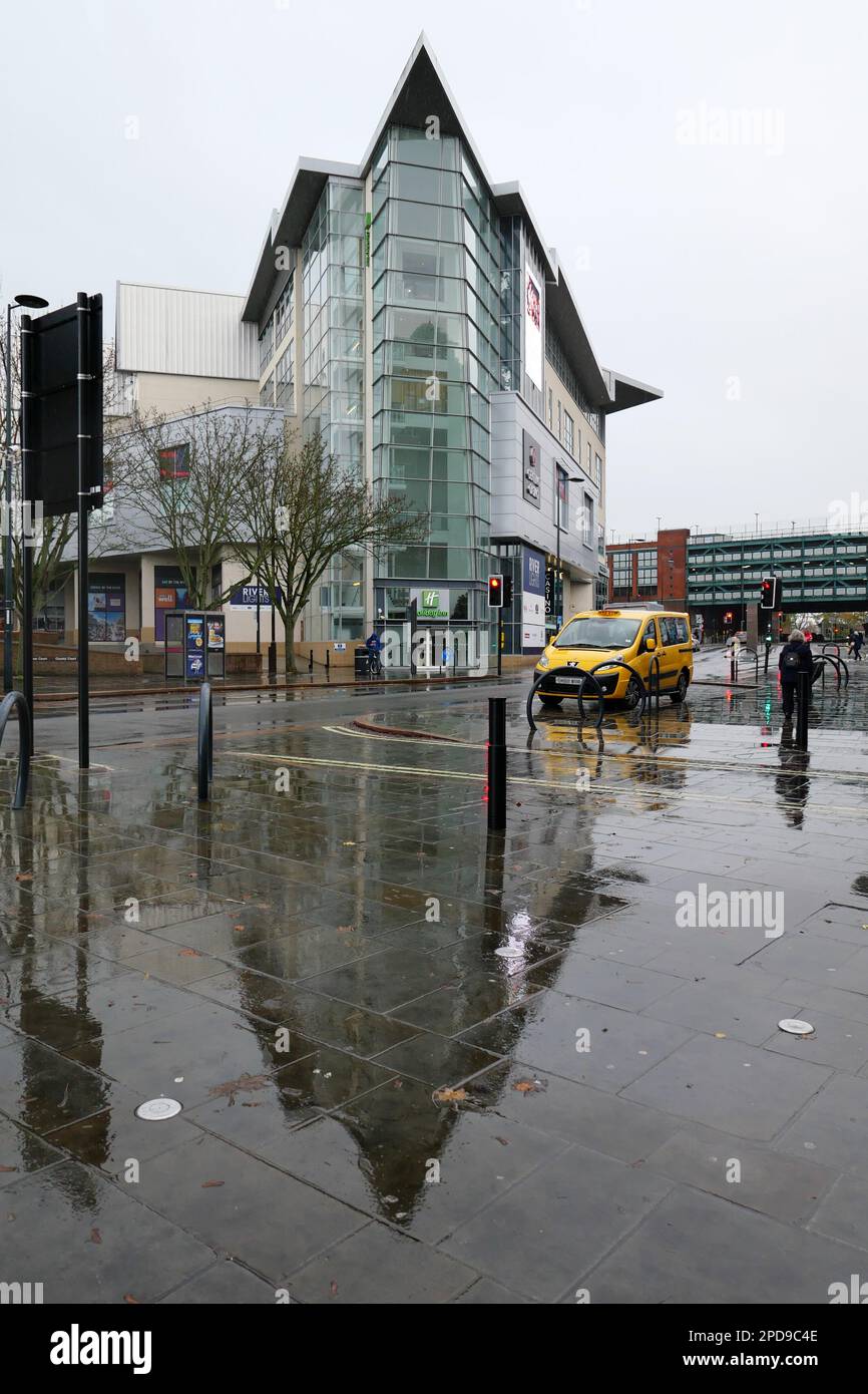 The Riverlights hotel casino and bus station in the centre of Derby ...