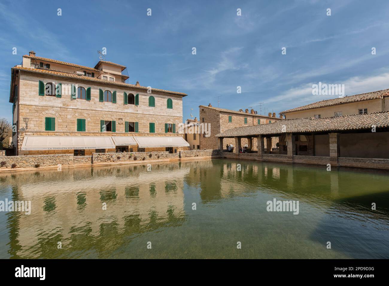 Bagno Vignoni in Val d’Orcia (Tuscany), Italy Stock Photo - Alamy