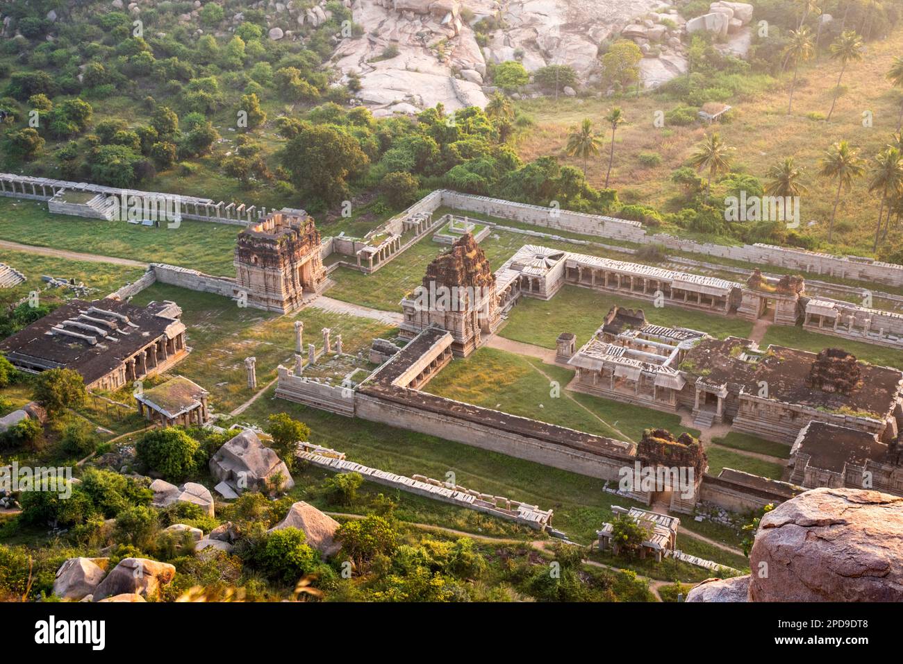 View of Achyuta Raya Temple from Matanga Hill in Hampi. Hampi, the ...