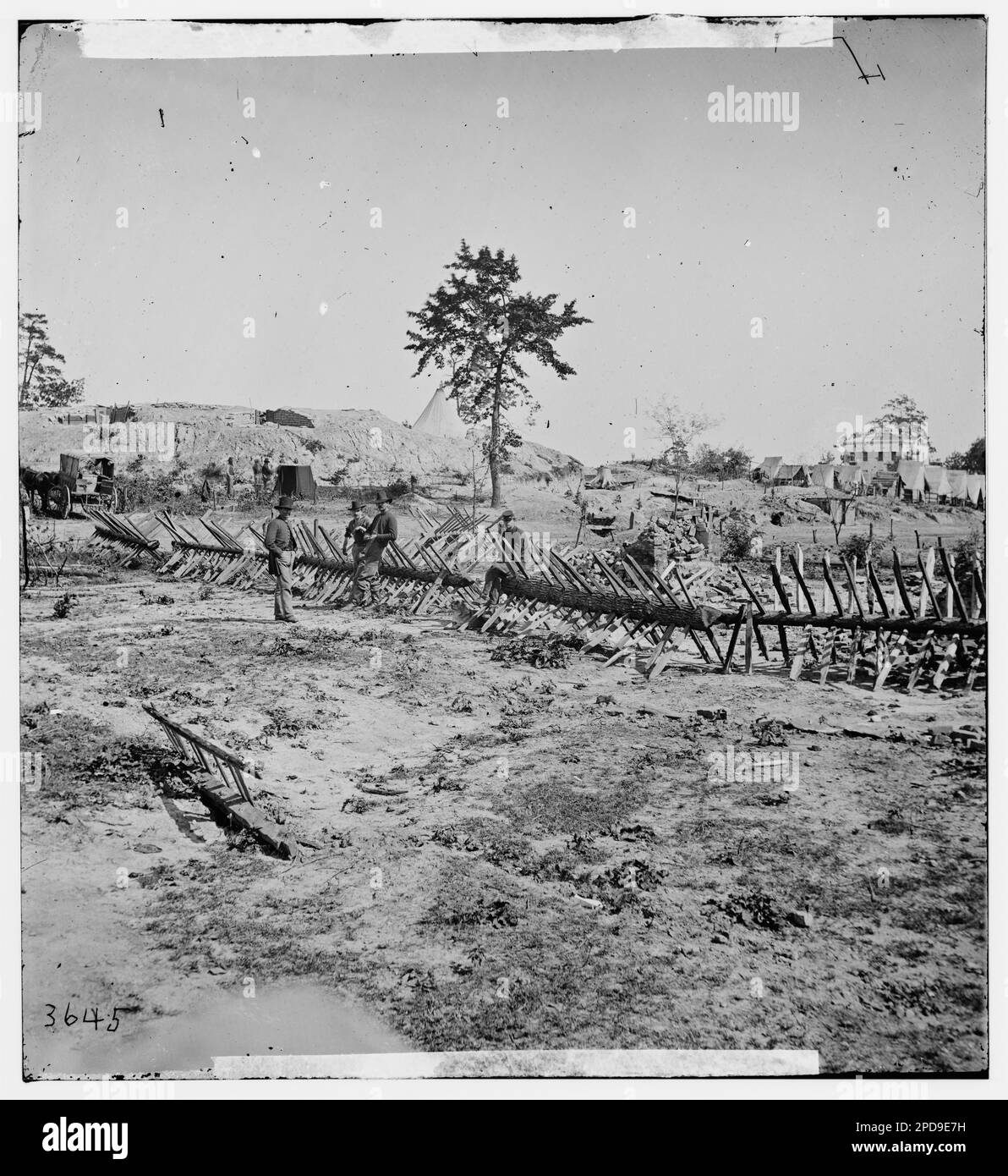 Atlanta, Georgia. Confederate fortifications (Shown is George N ...