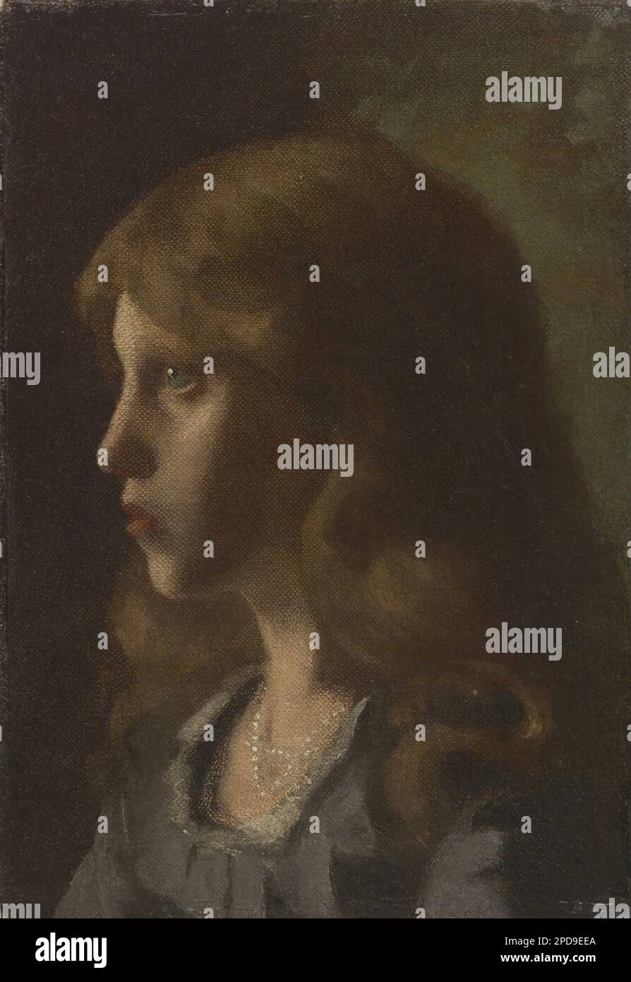 Girl’s Head Turned Left nan by Gustav Klimt Stock Photo - Alamy