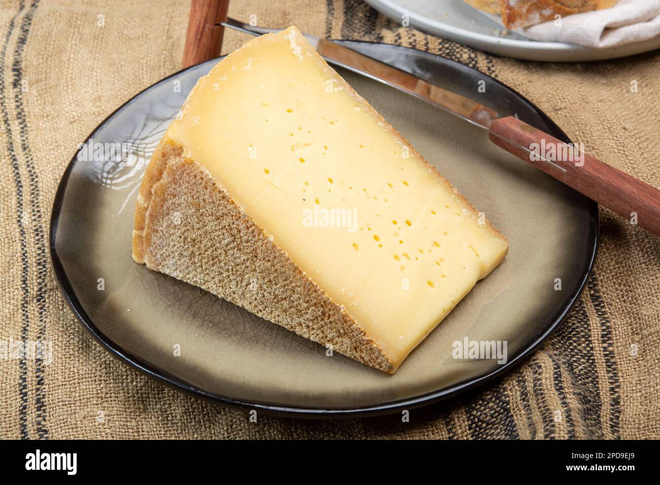Swiss cheese collection, gruyere cheese made from unpasteurized cow's ...