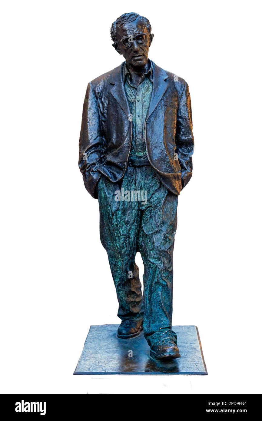 Oviedo, Asturias, Spain: Woody Allen statue that received the Principe ...