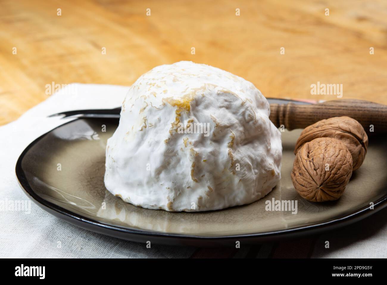 Cheese collection, soft cow French cheese with mold Gaperon artisanal ...