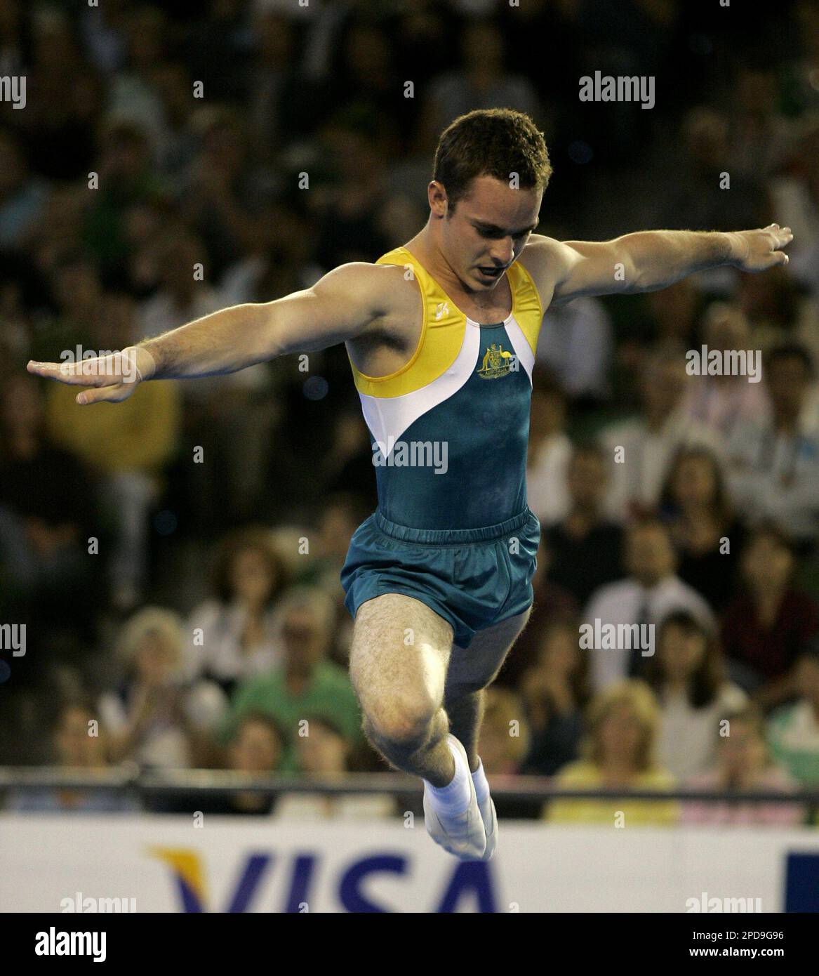 Australia's Joshua Jeffries performs his routine on the floor during ...