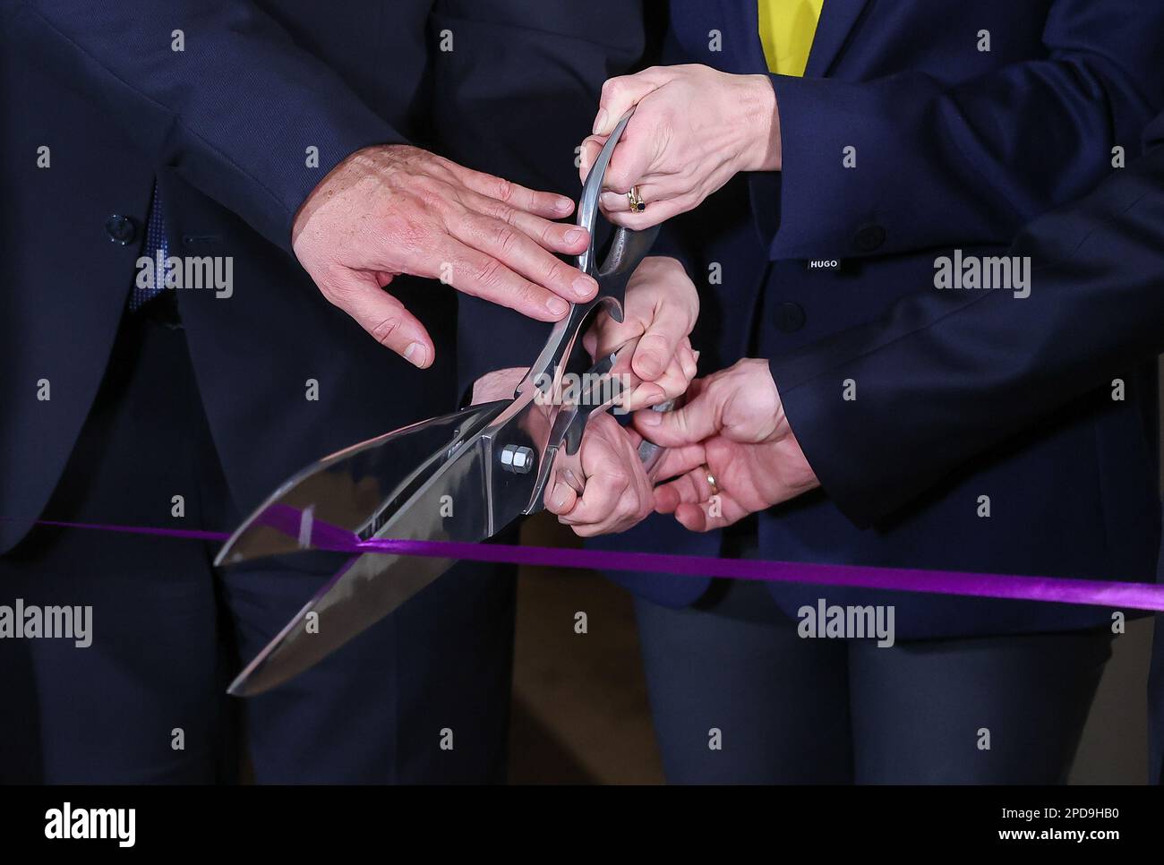14 March 2023, Saxony-Anhalt, Halle: Thomas Popp (l-r), Saxony's State ...