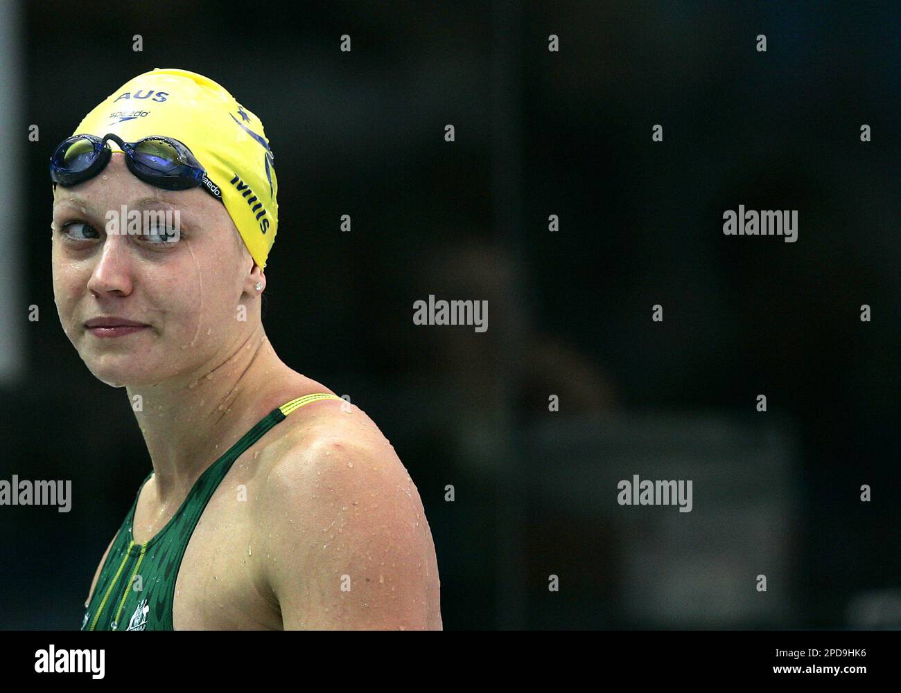 Australia's Alice Mills pauses after finishing a Women's 50m butterfly ...