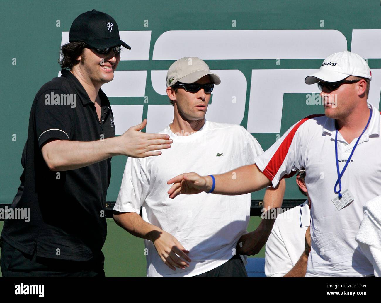World Series Poker star Phil Namuth, left, friend of tennis player Andy ...