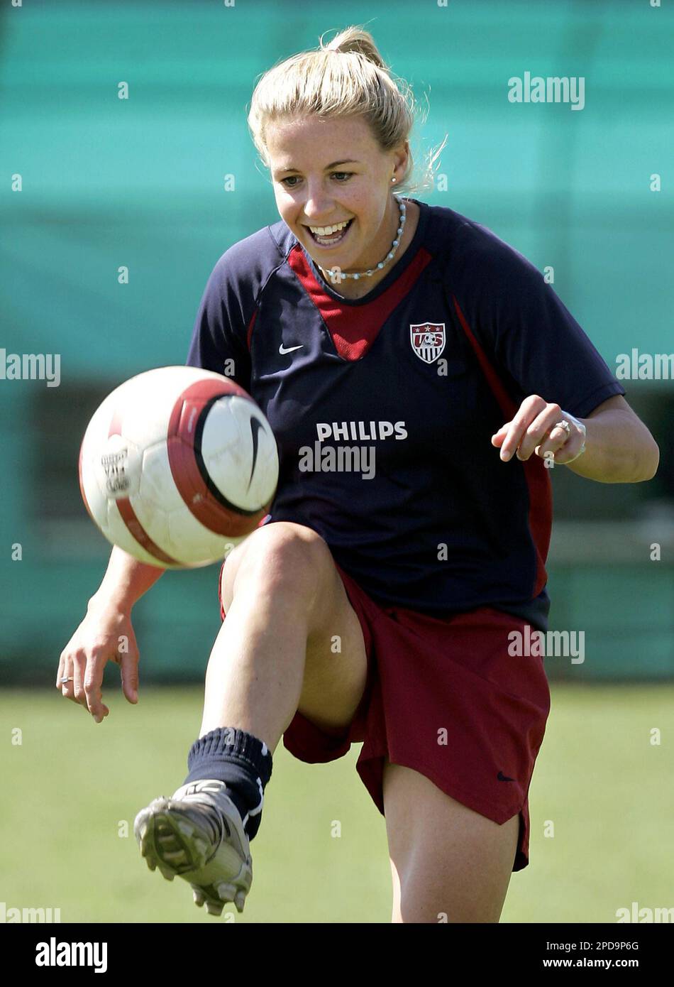 Aly Wagner, midfielder of the United States women's national soccer ...