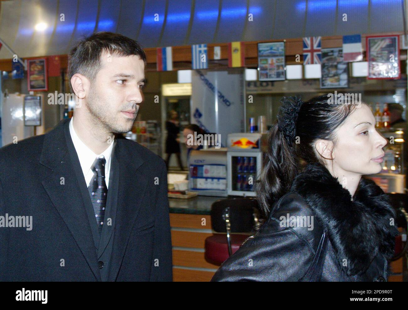 The son of former president Slobodan Milosevic, Marko and his wife ...