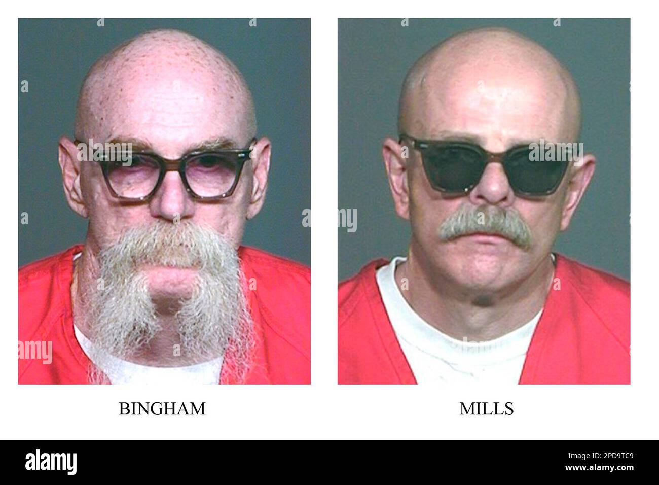** FILE ** These undated prison inmate photos show Aryan Brotherhood ...