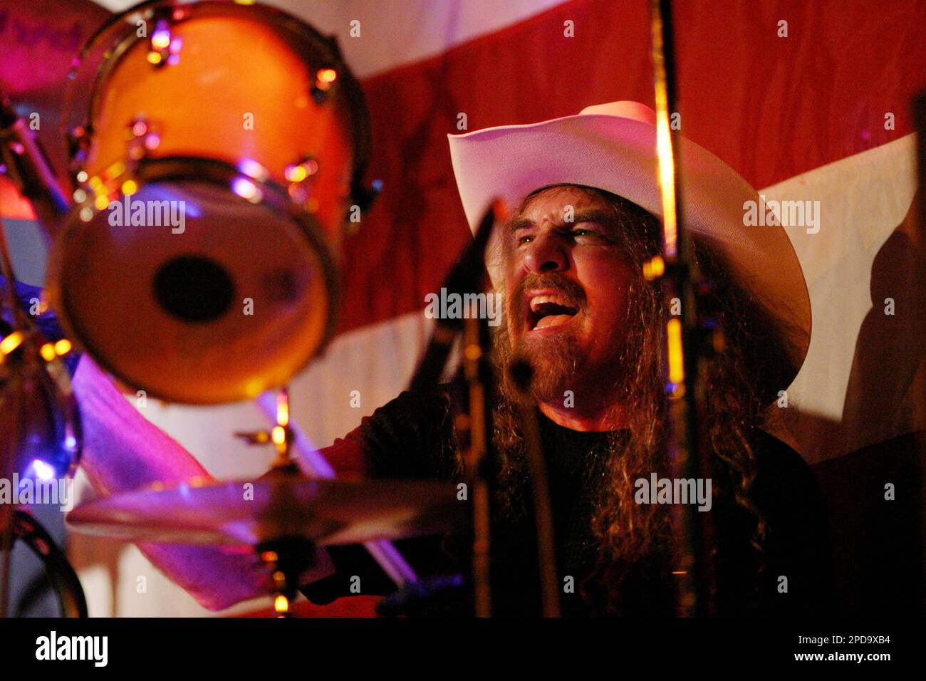 Drummer Artimus Pyle of the Southern rock band Lynyrd Skynyrd performs ...