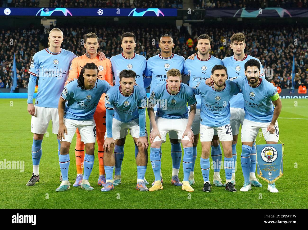 (left to right, back to front) Manchester City's Erling Haaland ...