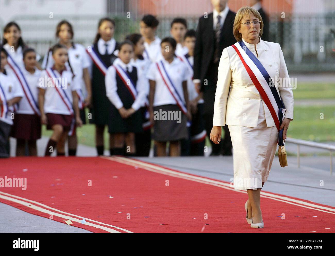 Chile's new President Michelle Bachelet arrives at La Moneda ...
