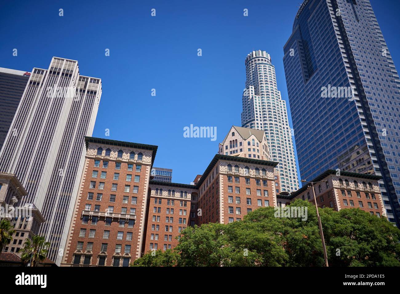 Los Angeles Downtown - Pershing Square Stock Photo - Alamy