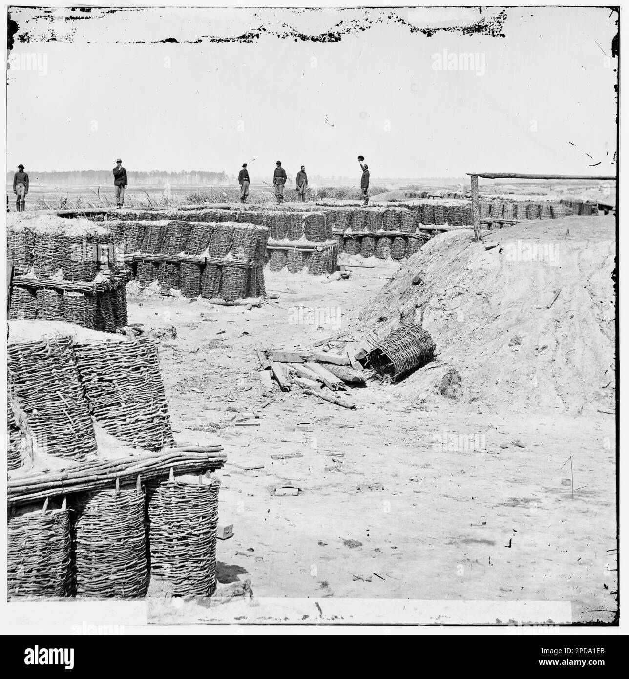 Petersburg, Virginia. Gabioned parapet of "Fort Hell". (Fort Sedgwick ...
