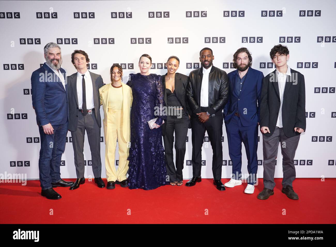 (left to right) Trystan Gravelle, Fionn Whitehead, Chloe Lea, Olivia ...