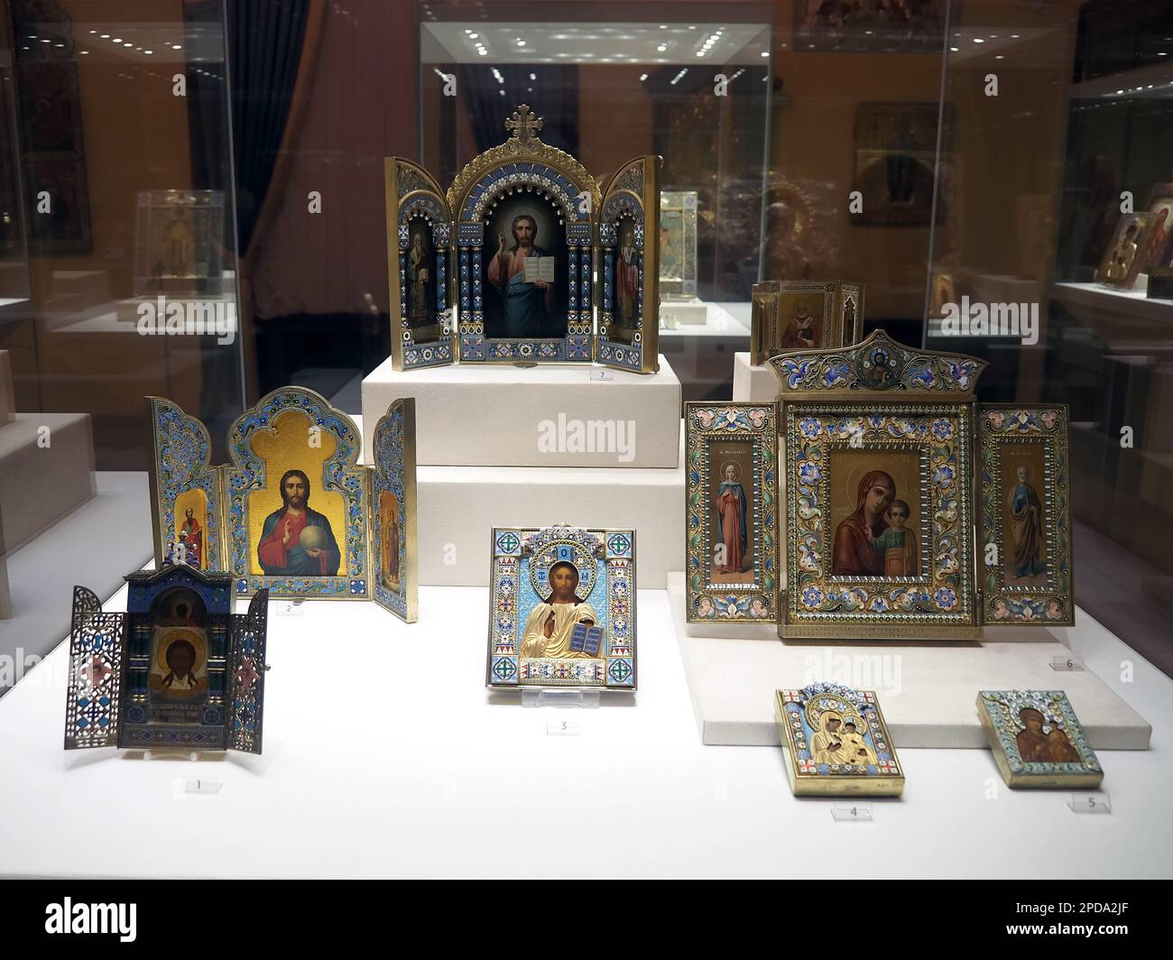 icons, Faberge Museum in Shuvalov Palace, Saint Petersburg, Russia ...
