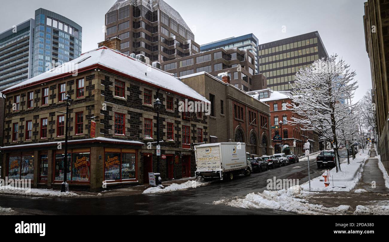 photo looking up prince street from lower water street in depths of ...