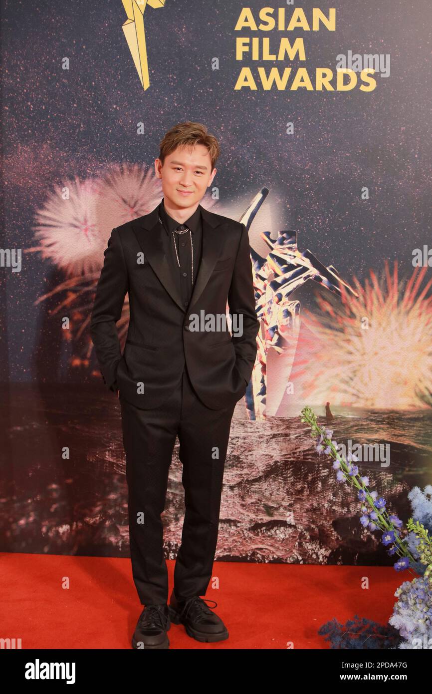 Hong Kong actor Ling Man-lung attend the red carpet at the 16th Asian ...