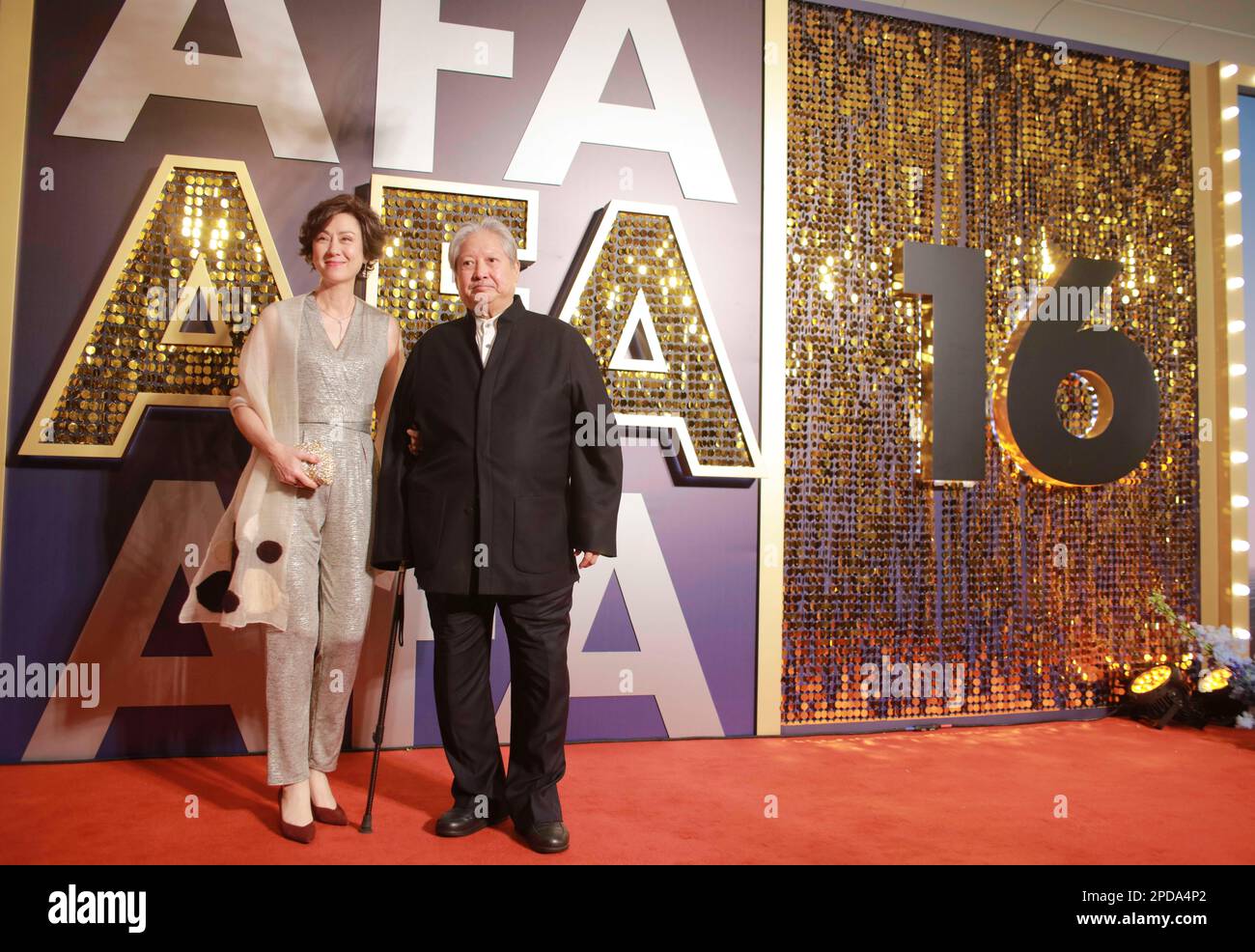 Hong Kong actor Sammo Hung attends the red carpet at the 16th Asian ...