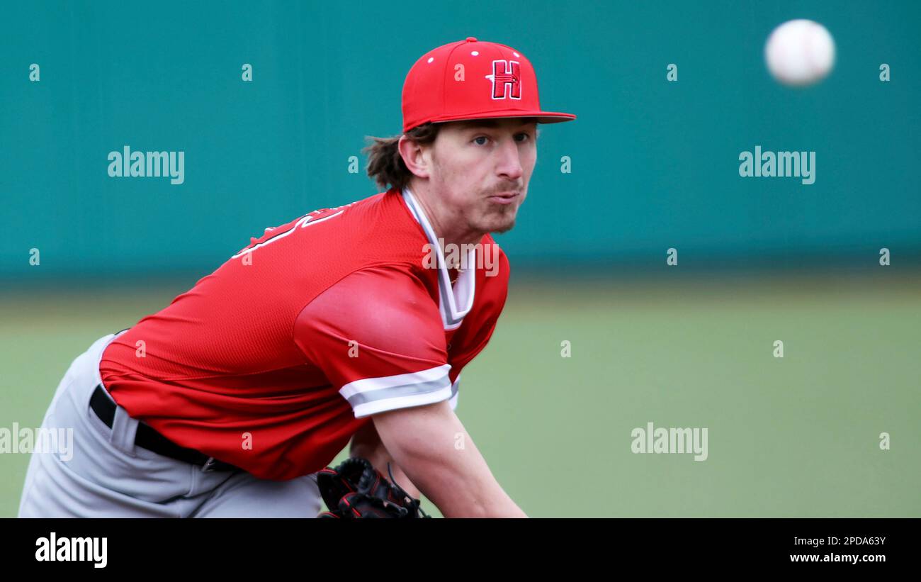 University of Hartford pitcher Alec Couture (16) throws during an NCAA ...