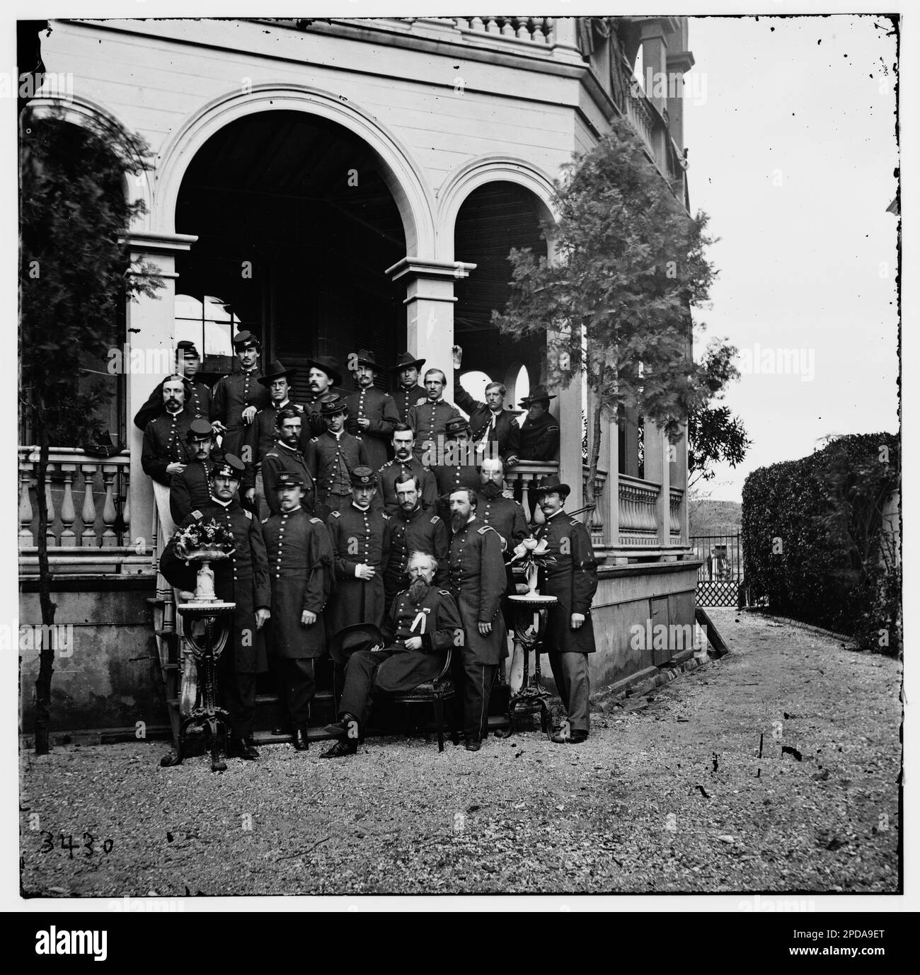 Charleston, South Carolina. General John P. Hatch and staff at ...