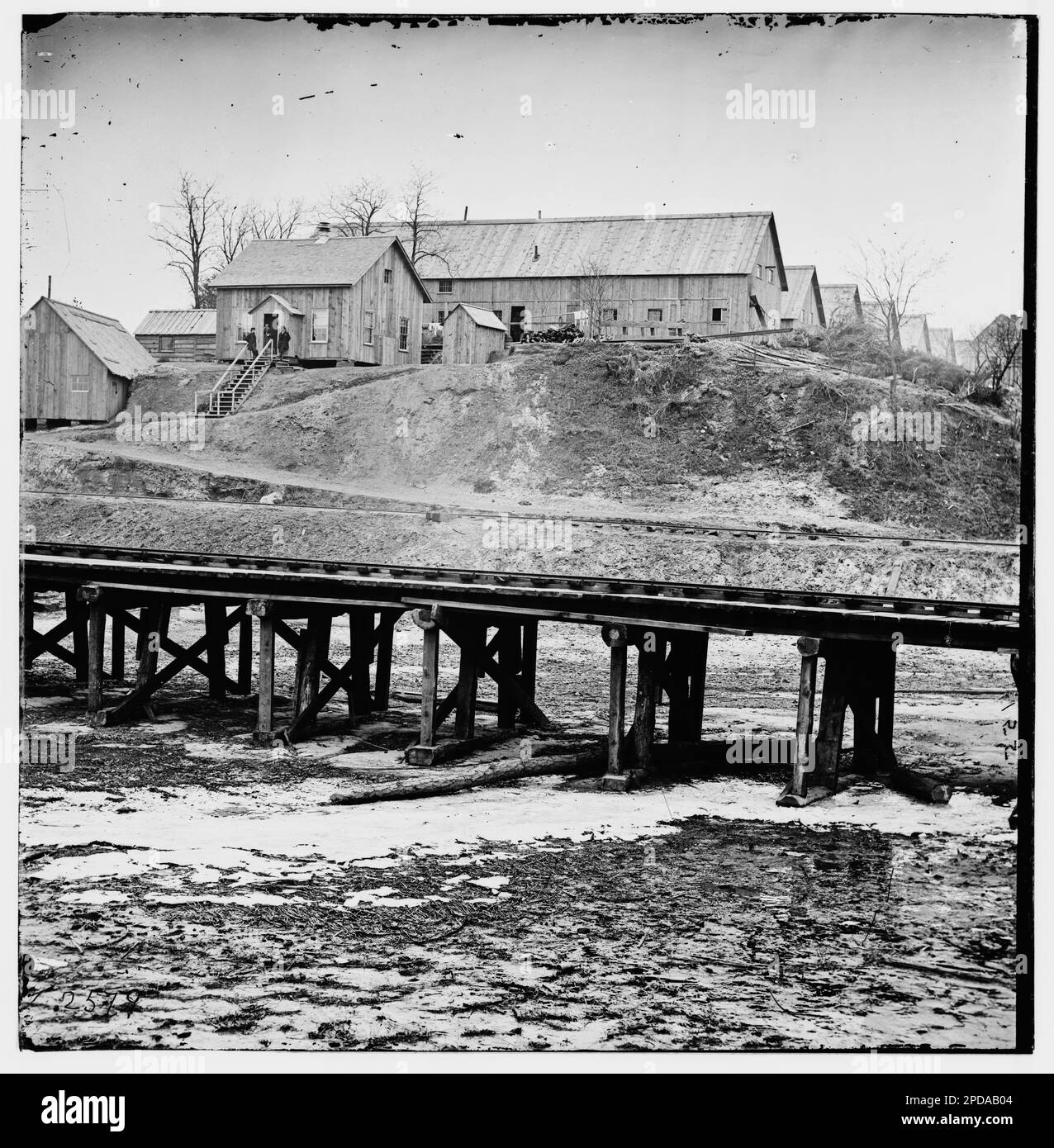 City Point, Virginia. Supply buildings. Civil war photographs, 1861 ...