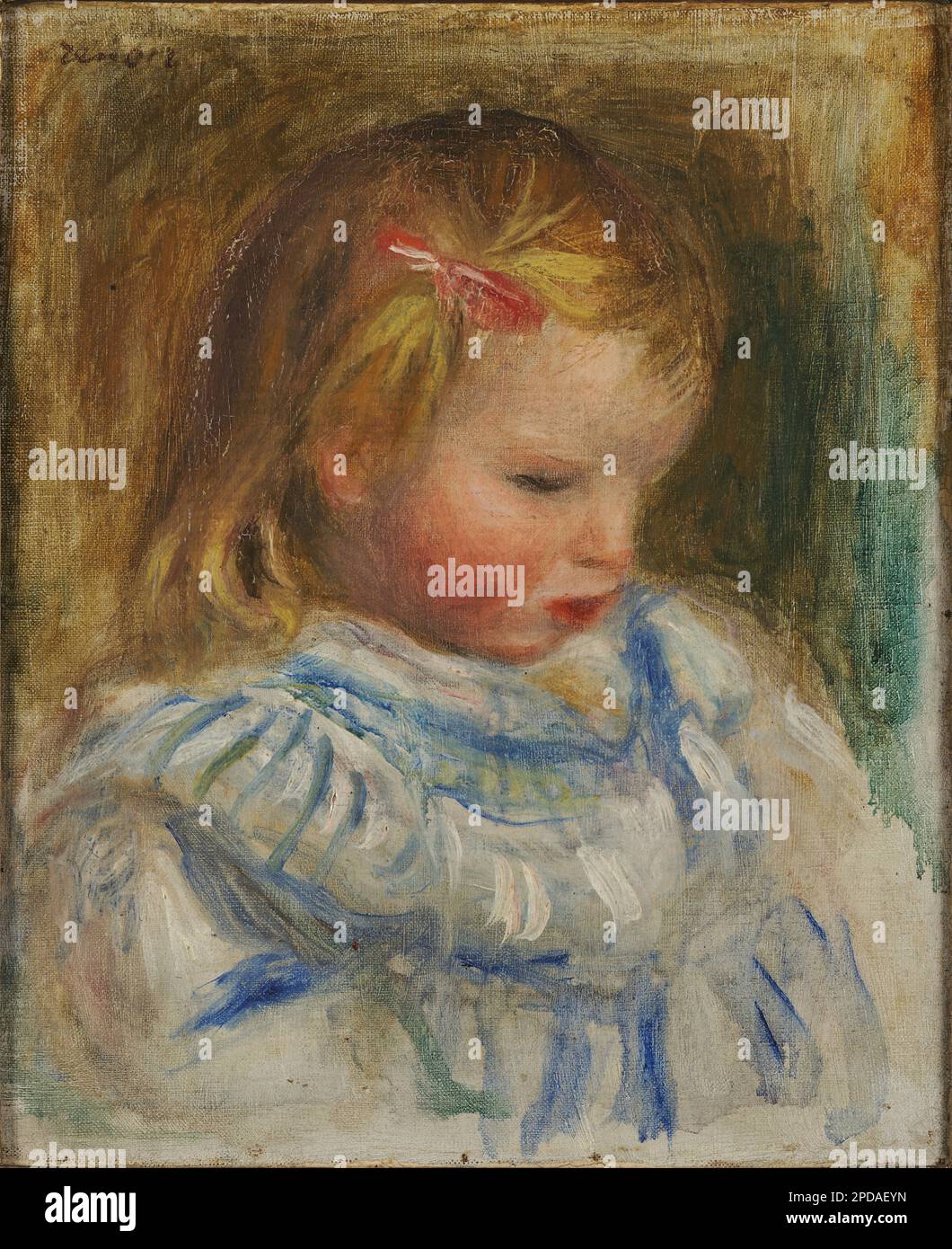 Portrait of Coco (Claude Renoir) by Pierre-Auguste Renoir Stock Photo ...