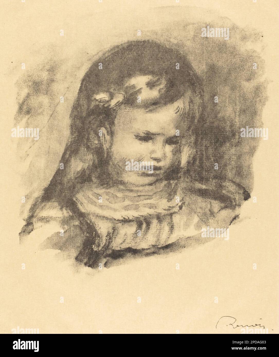 Claude Renoir, head lowered (Claude Renoir, la tete baissee) 1904 by ...