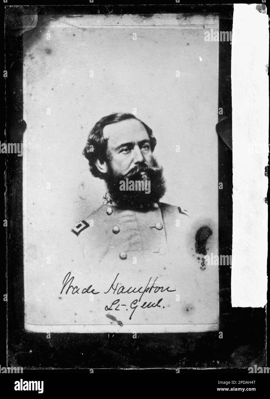 Lieutenant General Wade Hampton III in Confederate uniform. Lieutenant ...