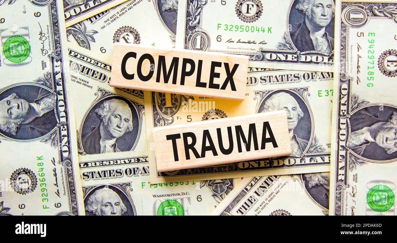 Complex trauma symbol. Concept words Complex trauma on wooden block ...