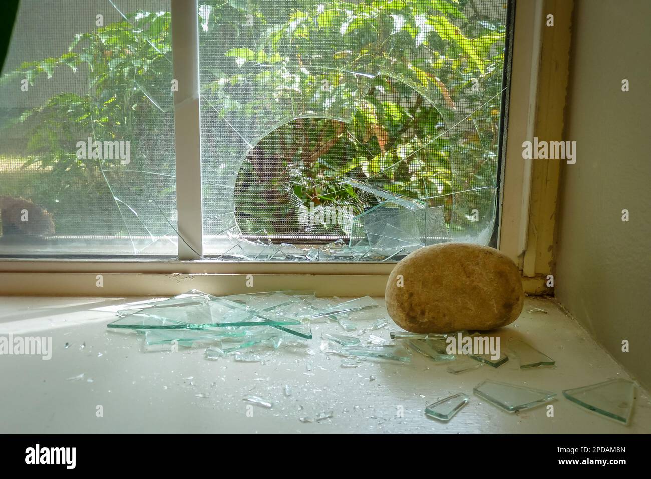 Thrown through hi-res stock photography and images - Alamy