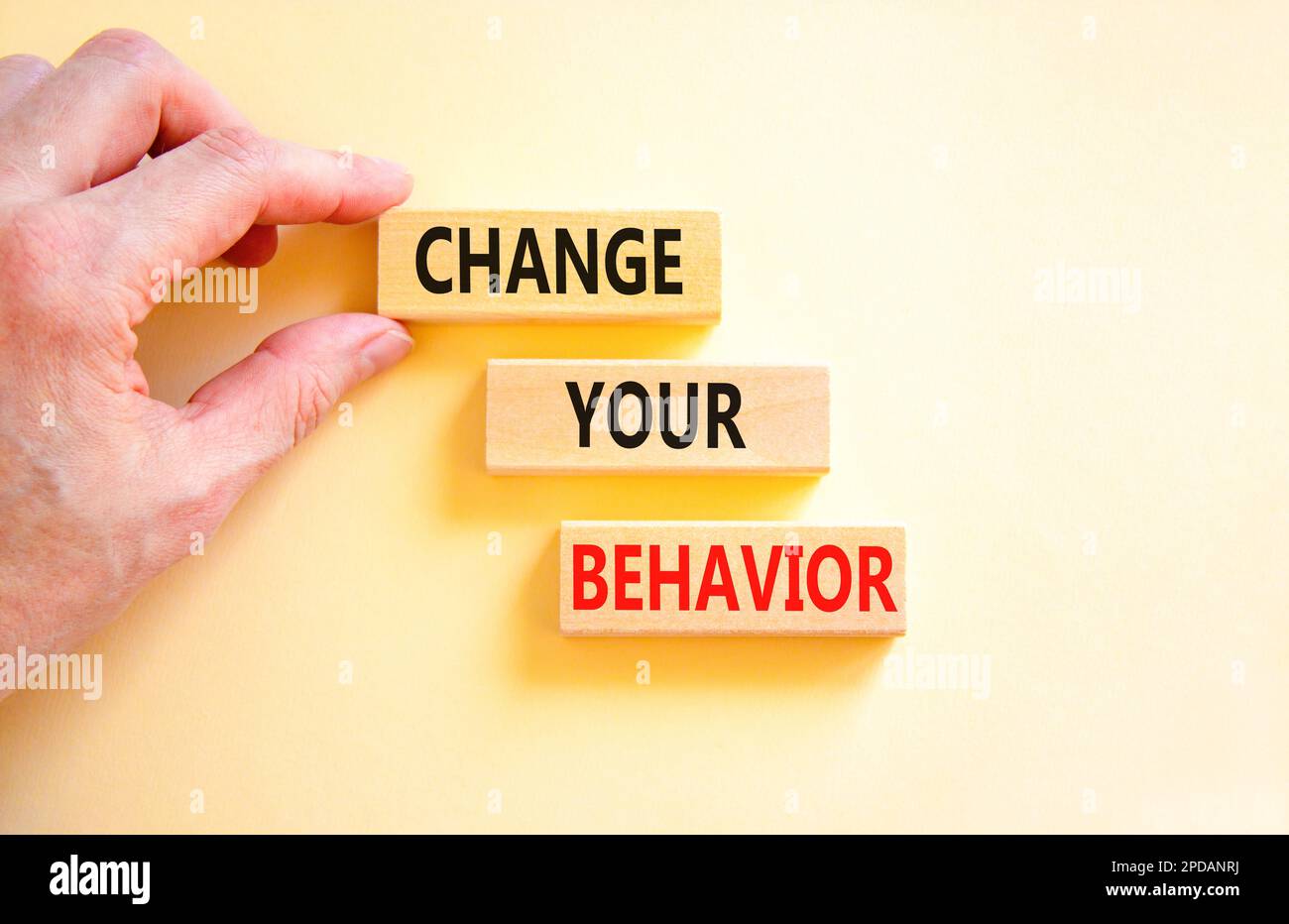 Motivation and Change your behavior symbol. Concept words Change your ...