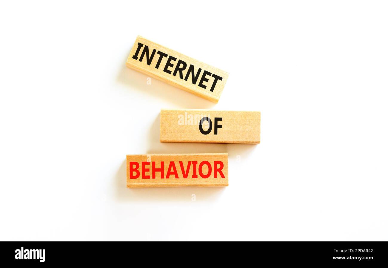 Internet of behavior symbol. Concept words Internet of behavior on ...