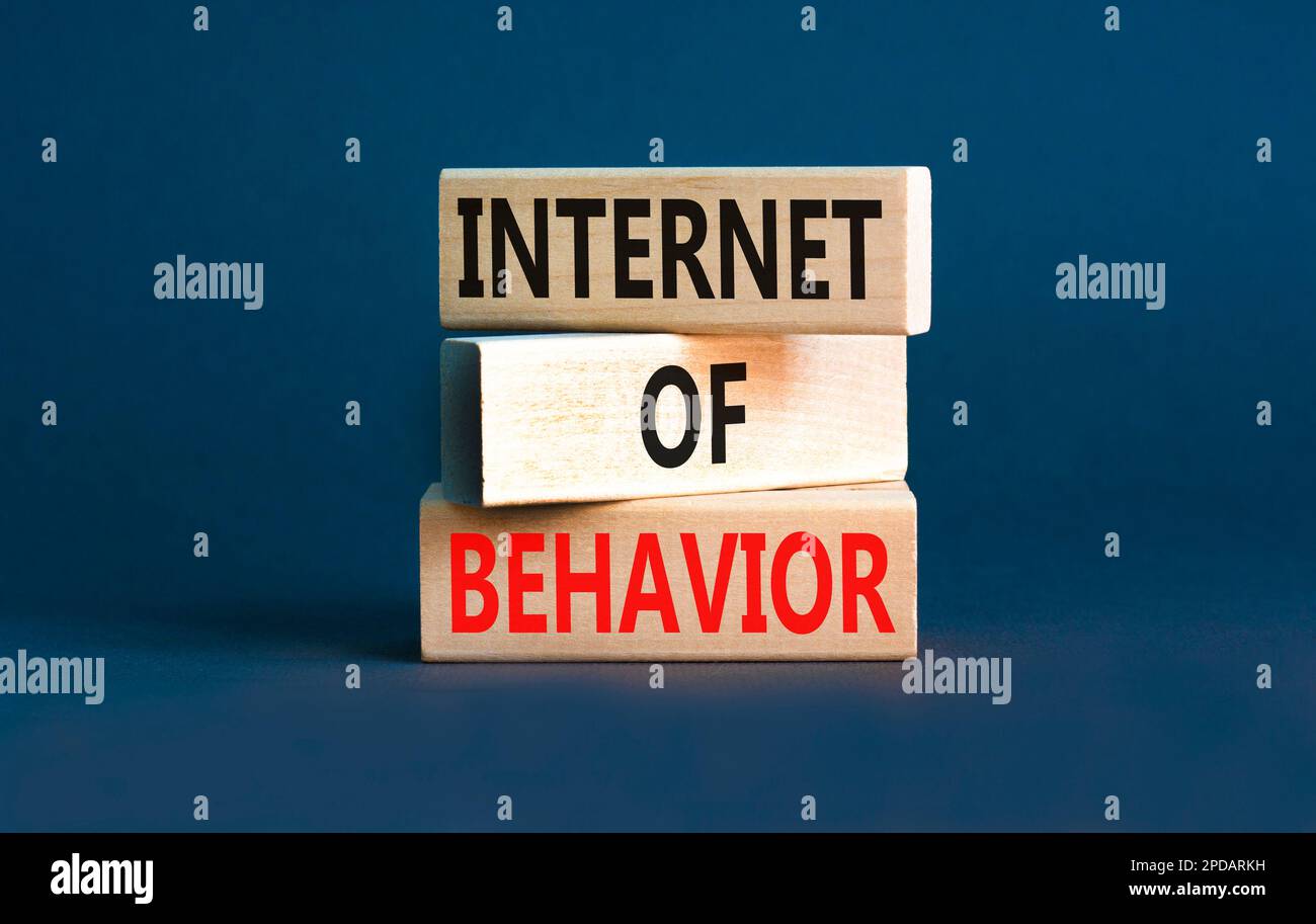 Internet of behavior symbol. Concept words Internet of behavior on ...