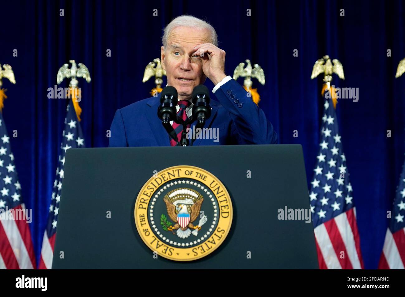 President Joe Biden speaks on efforts to reduce gun violence at The ...