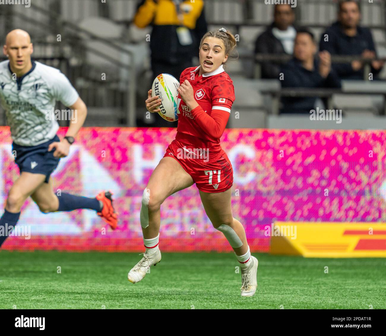 Vancouver, Canada. 4th March, 2023. Chloe Daniels of Canada sprints in ...