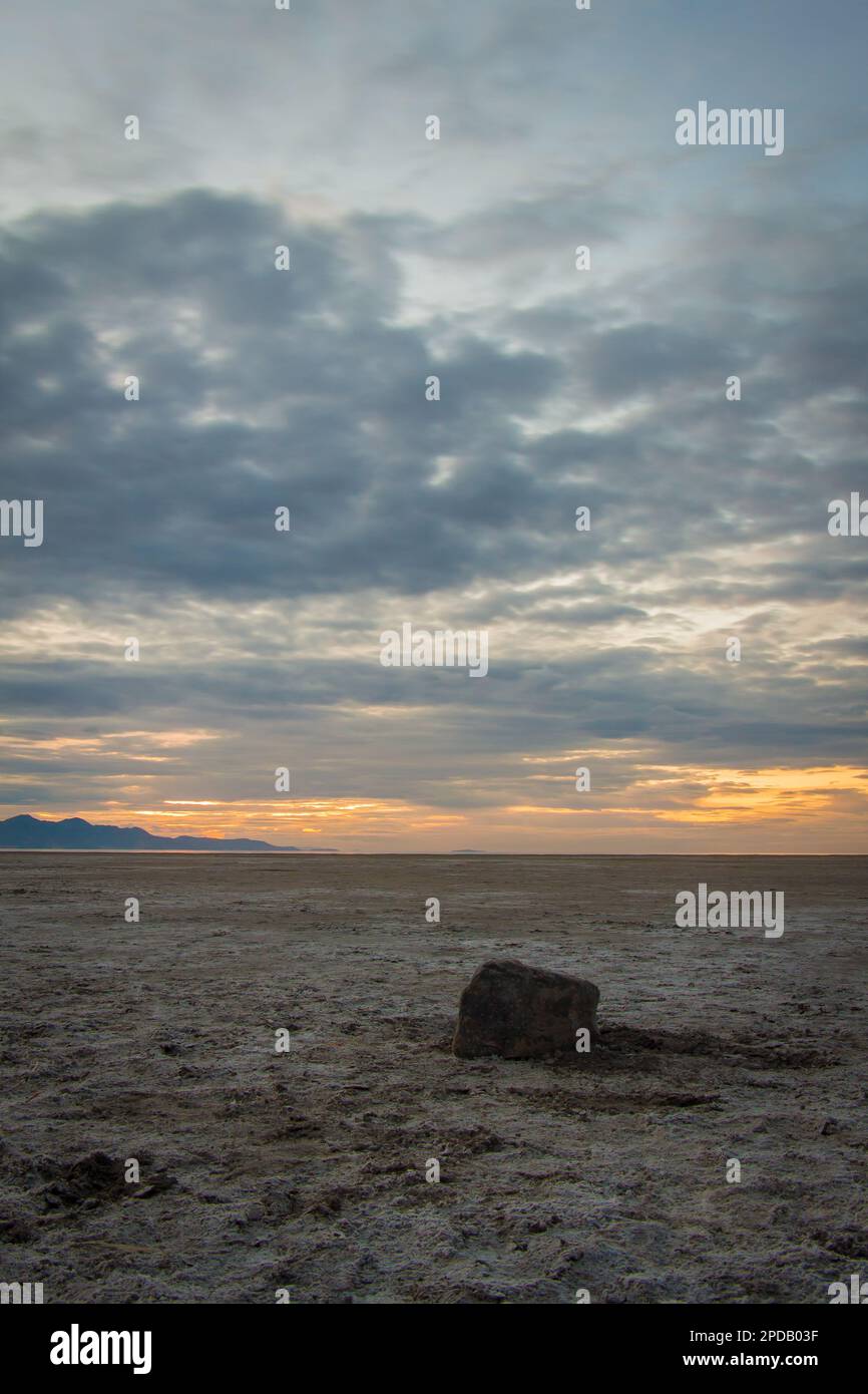 Bonneville salt flats sunset hi-res stock photography and images - Alamy