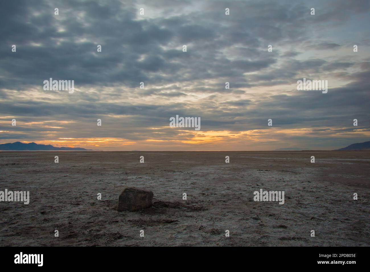 Bonneville salt flats sunset hi-res stock photography and images - Alamy