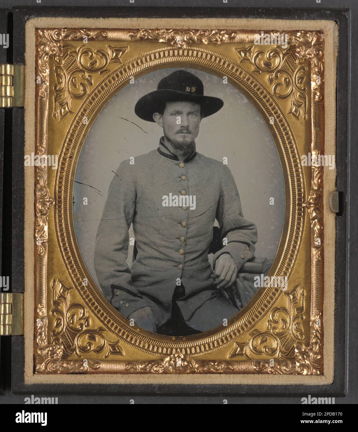 Private Peter H. Bird of Co. D, 2nd Virginia Cavalry Regiment, in ...
