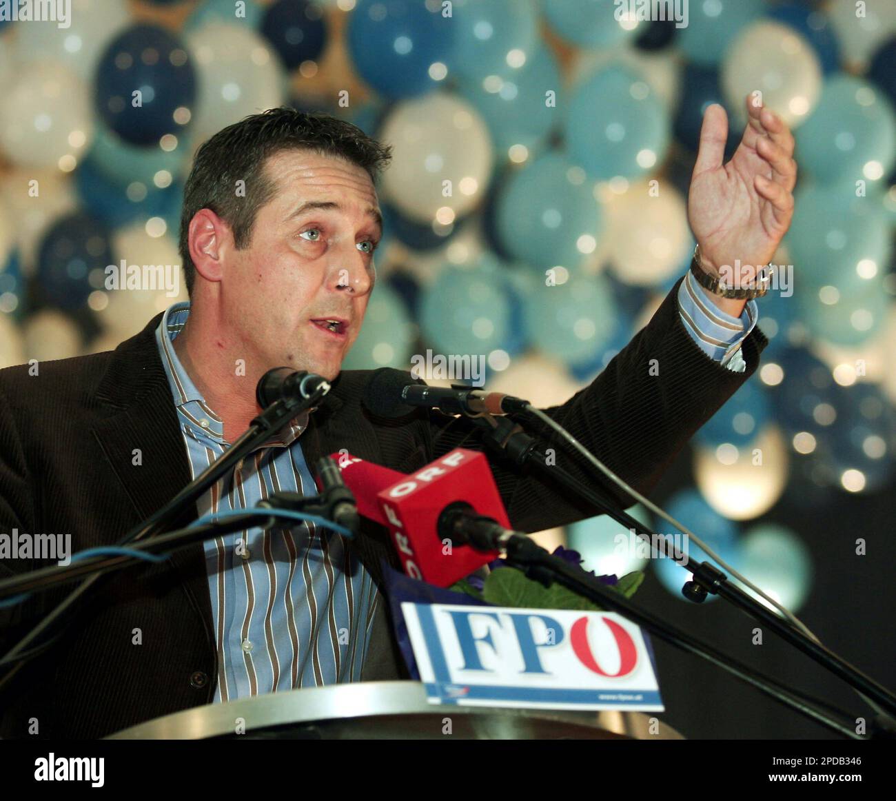 FPOE Bundesparteiobmann Heinz-Christian Strache haelt am Mittwoch, 1 ...