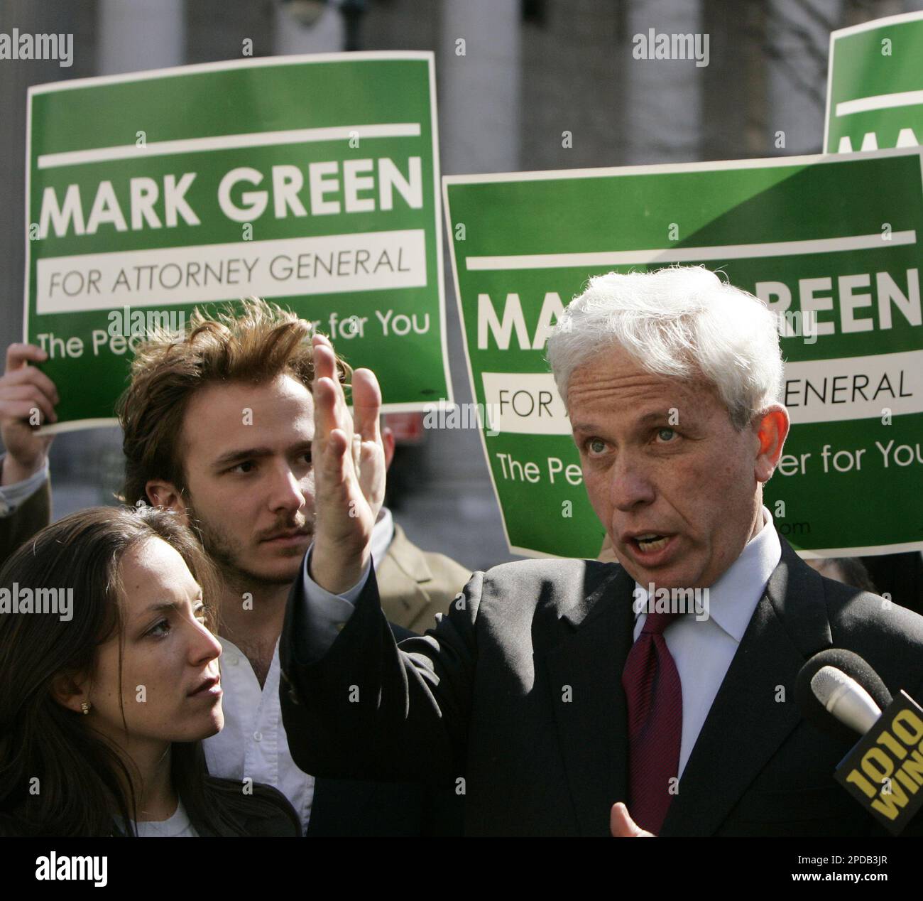 Accompanied by his children Jenya and Jonah, former New York State ...